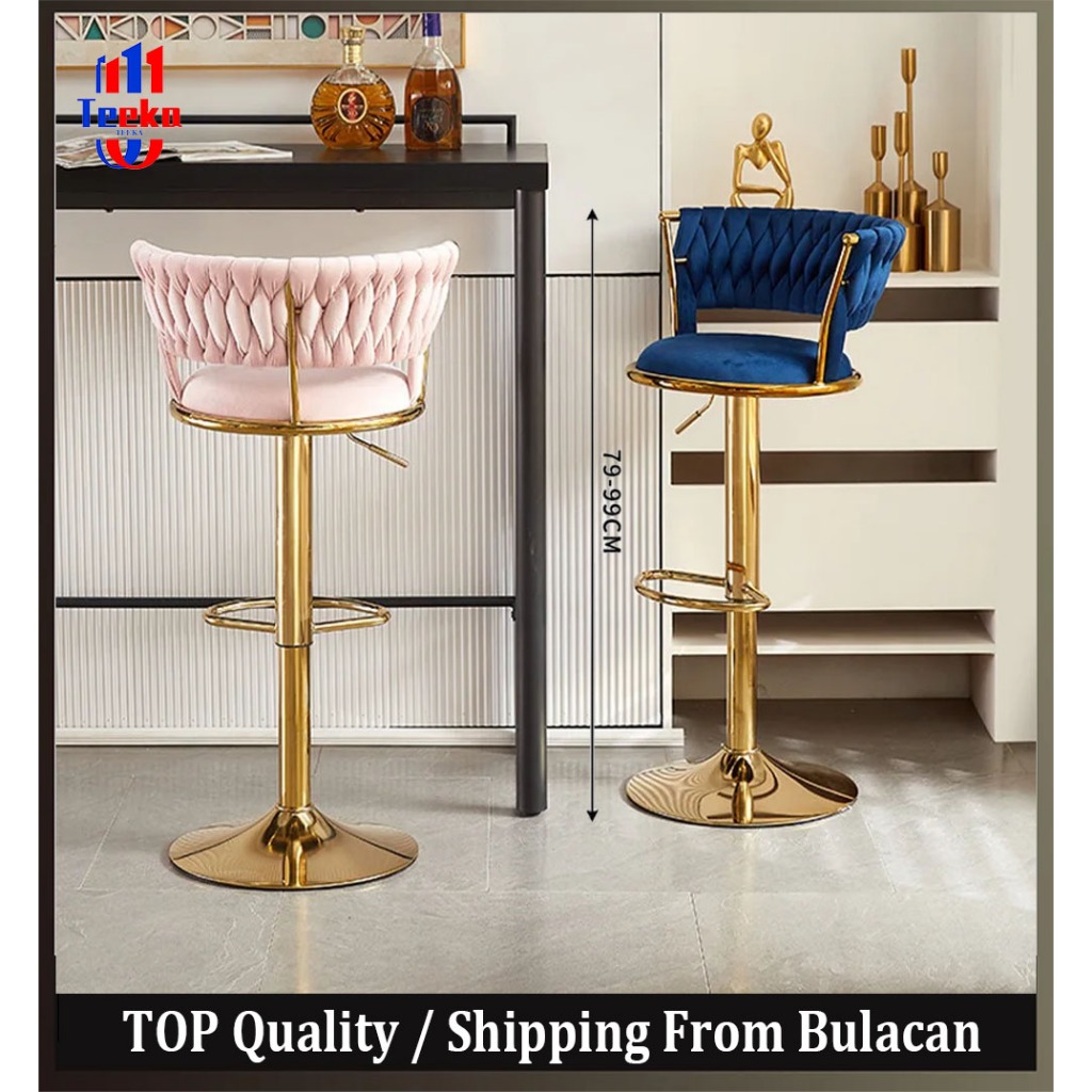 【Local Seller】Bar Chair high Stool Bar Nordic Fashion Light Luxury ...