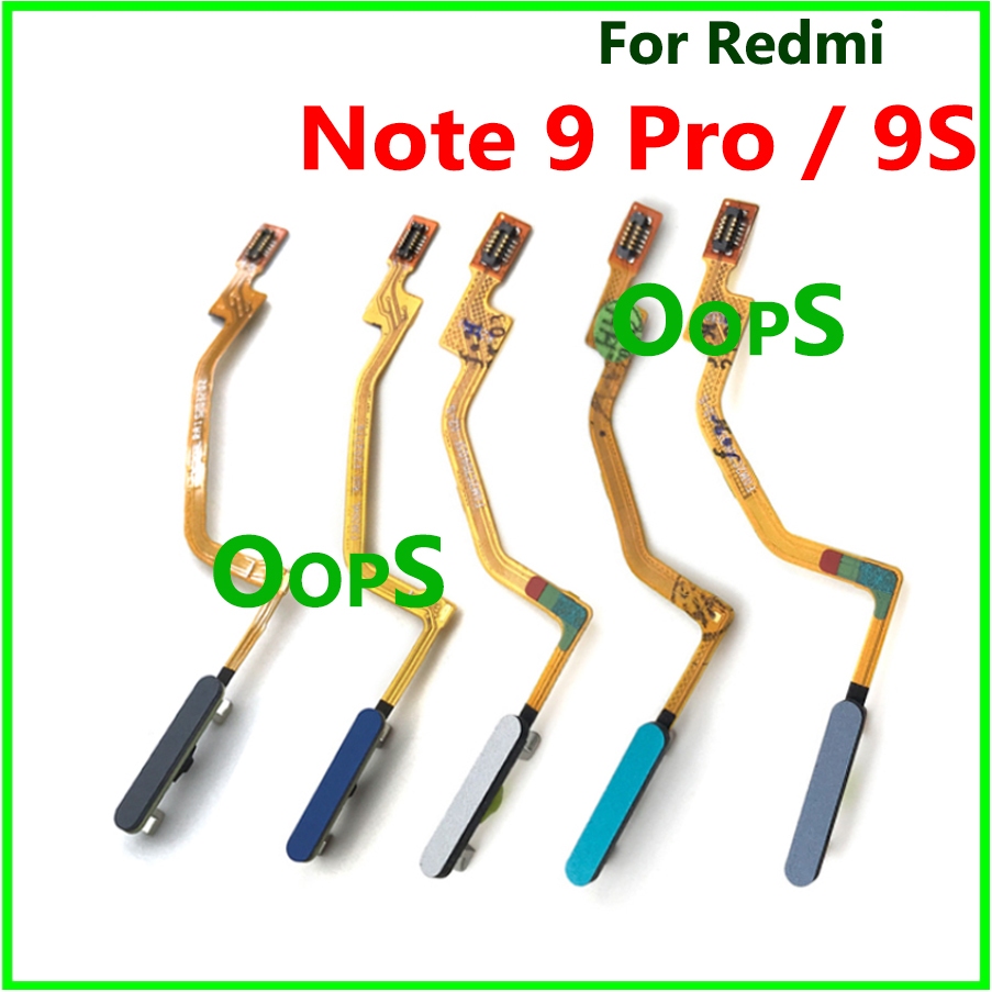Fingerprint Scanner Flex For Redmi Note 9 Pro 9S Phone Home Button ...