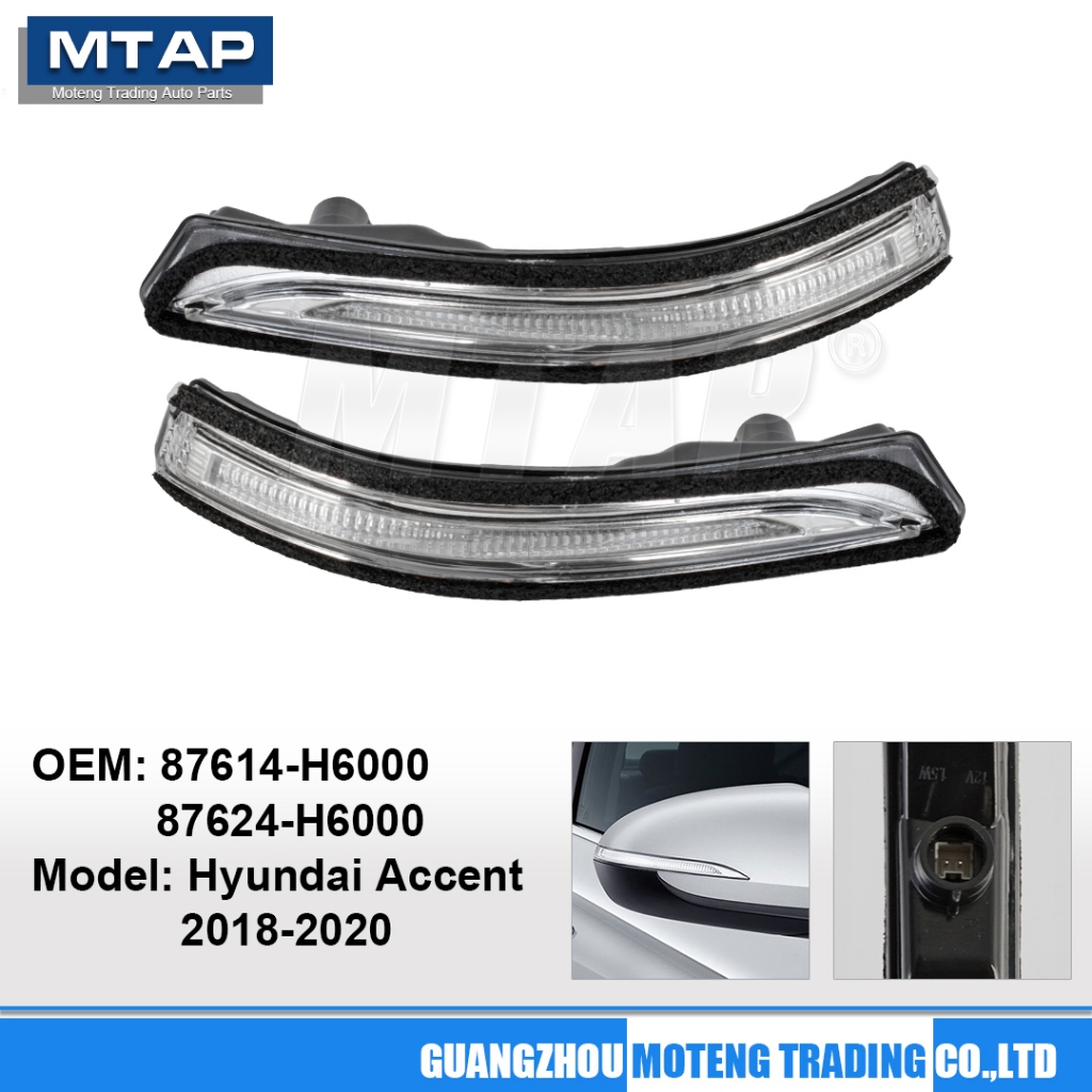 Side Mirror Lamp Turn Signal light For Hyundai Accent 2018 2019 2020 ...