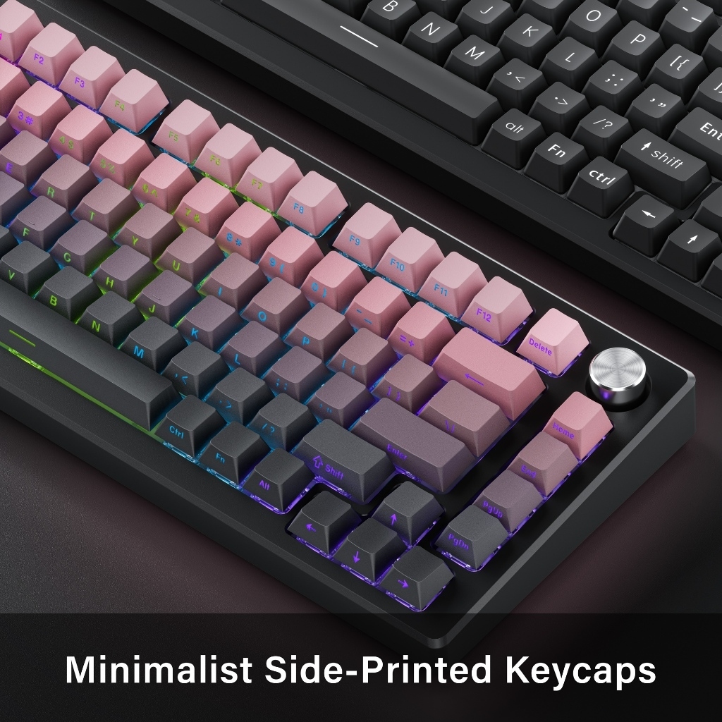 WOMIER Side Print Shine Through Keycaps,PBT Double Shot Custom Keycap ...