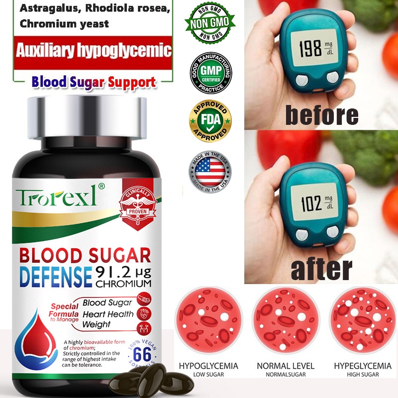 hypoglycemic capsules Lower blood lipids Chromium Yeast Unclog blood ...