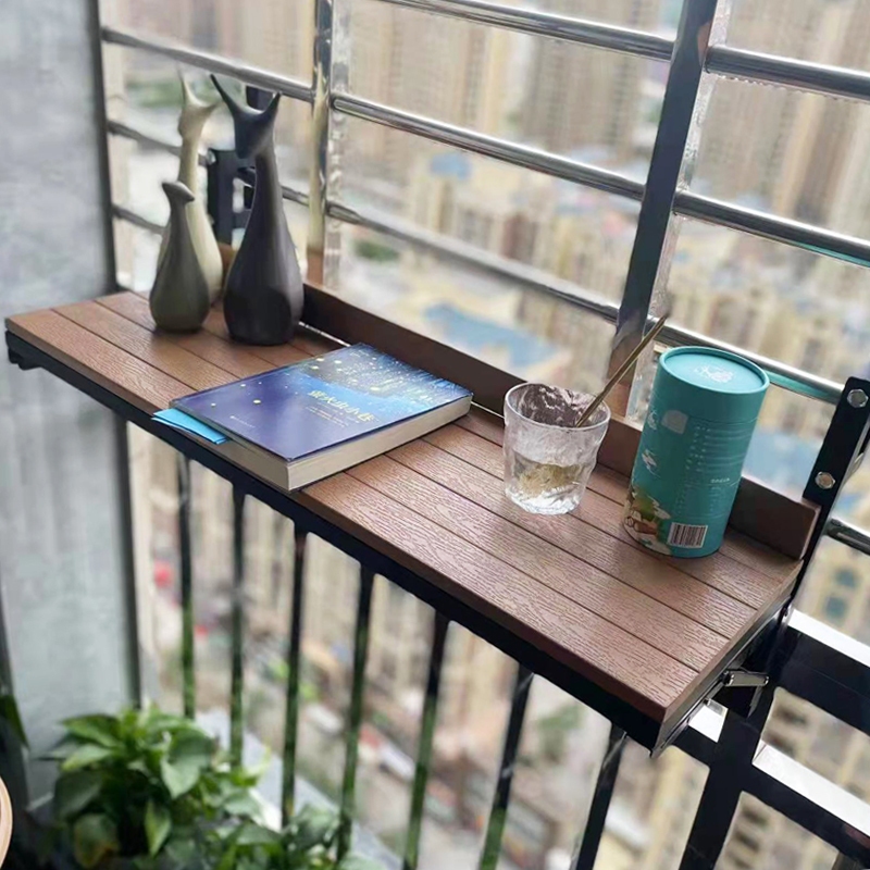 Foldable balcony outdoor minibar table table hanging table Small ...
