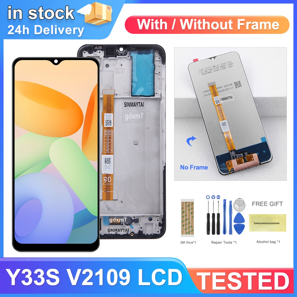 For VIVO Y33S V2109 LCD Display Touch Screen With Frame Assembly Replacement | Shopee Philippines