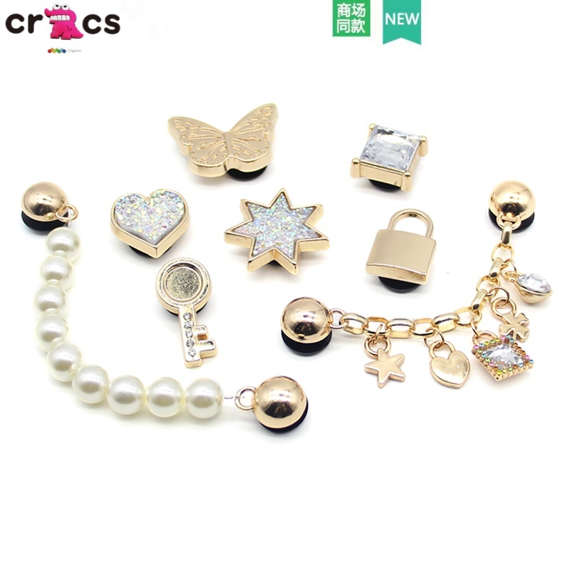 crocs jibbitz charm metal chain shoe accessories crocs charm shoe ...