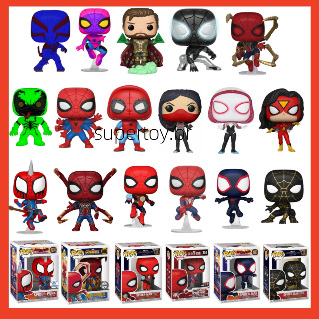 Funko Pop Marvel Avengers Hulk Iron Spider Spider-Man Spiderman Action ...
