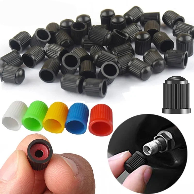 Colorful Plastic Tubeless Tyre Dustproof Caps Car Tire Valve Rubber ...