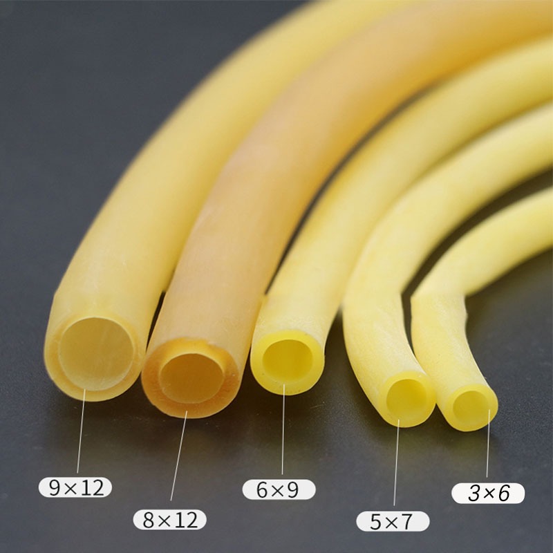 2M Latex Rubber Elastic Hose for Fishing Exercise Pressure Pulse Zone ...
