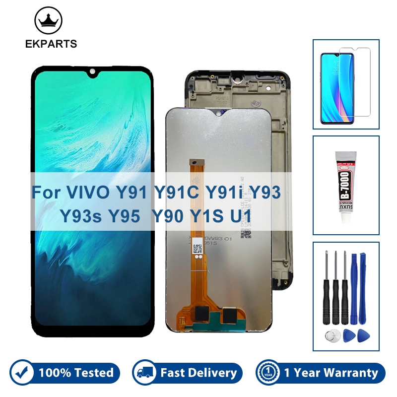 100% Tested LCD For VIVO Y91 Y91C Y91i Y93 Y93s Y95 Y90 Y1S 2020 U1 ...