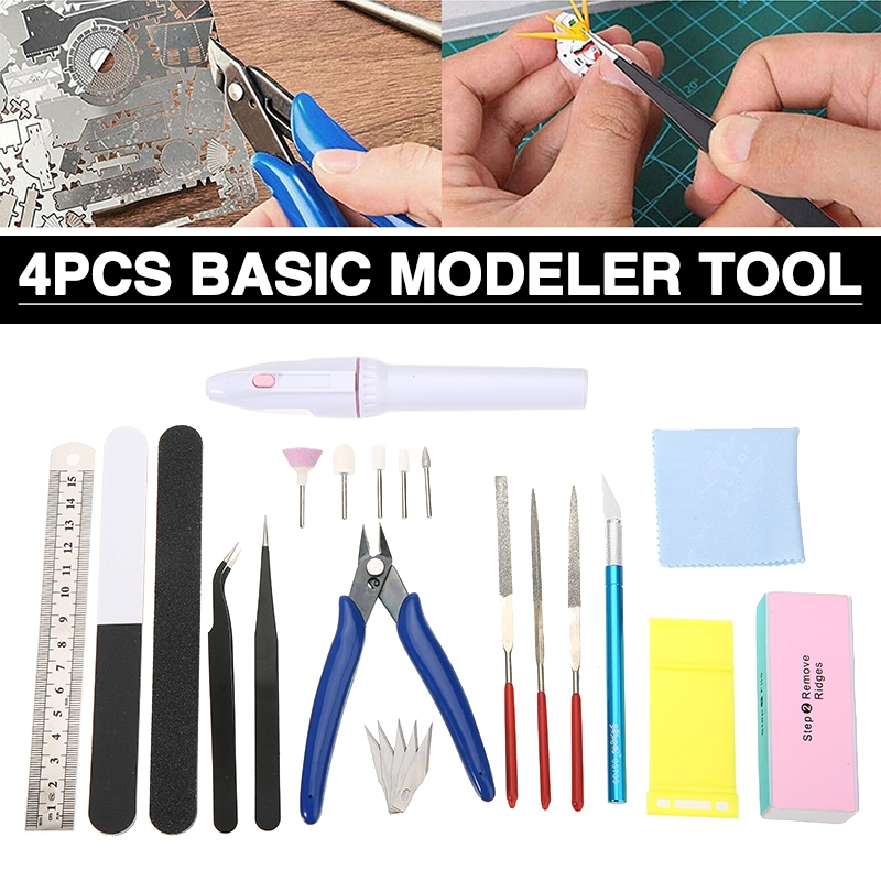 New 24pcs Basic Modeler Tool Craft Hobby Model Car Building Fix Kit For ...