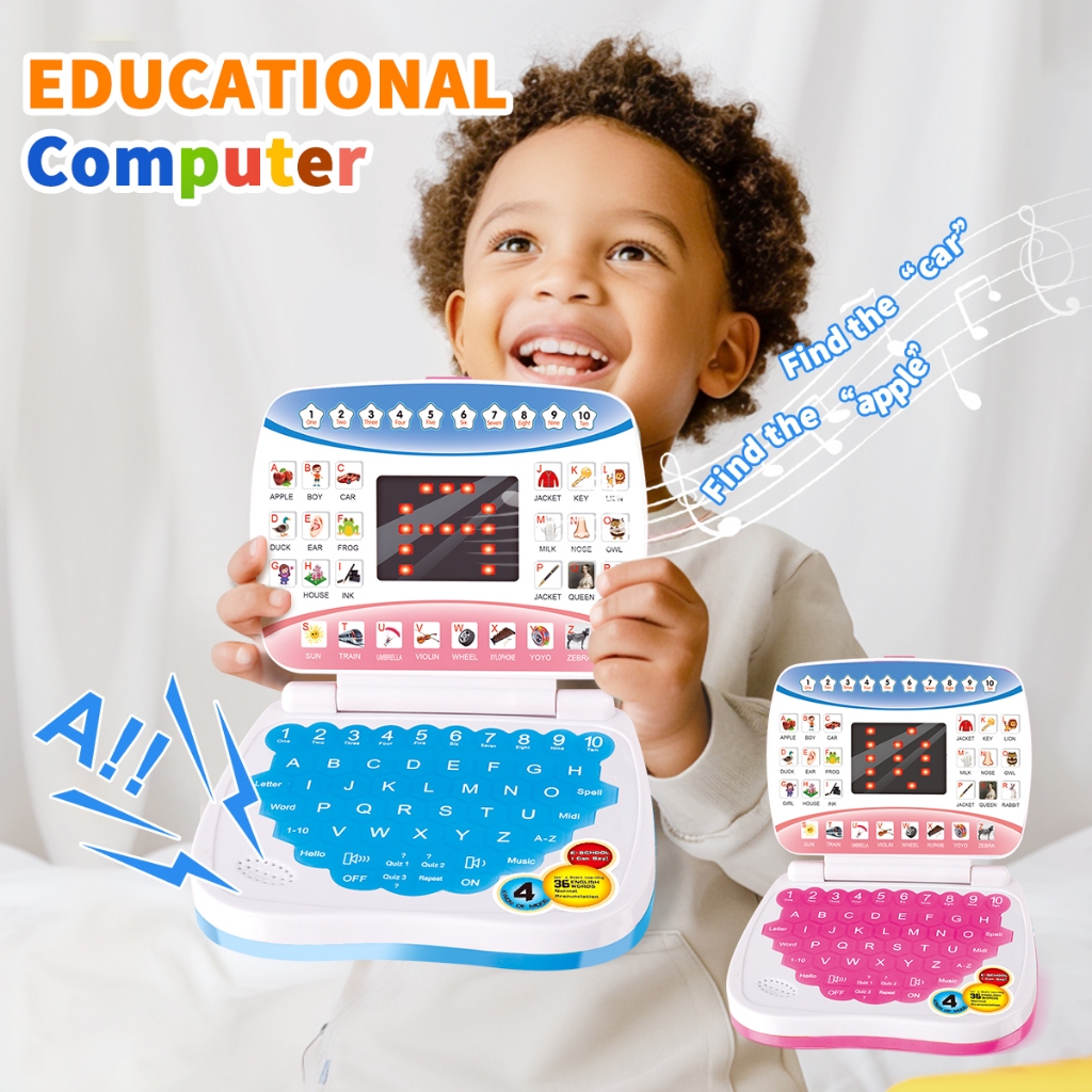 Educational Tablet Computer Toys for Kids,LED Screen Mini Learning ...