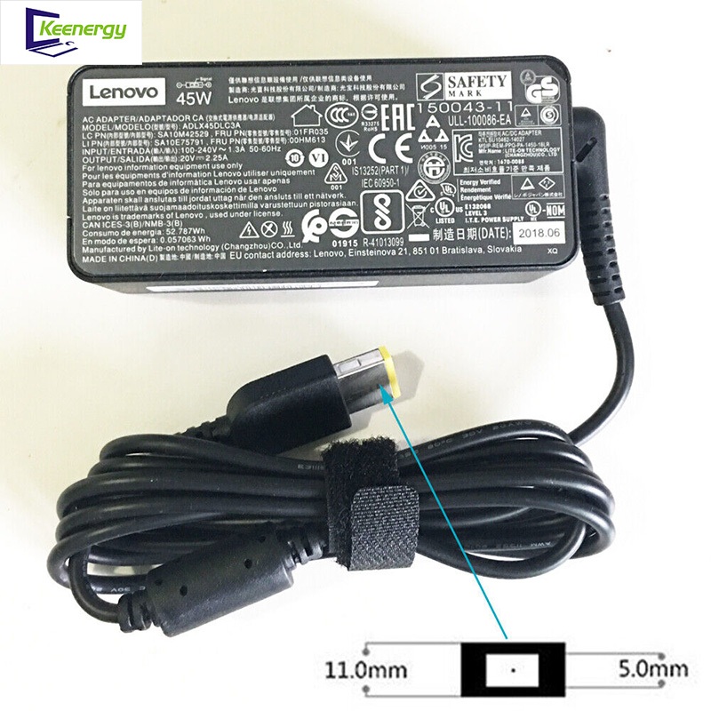 45W 20V 2.25A AC Adapter Charger For Lenovo T440 X250 X260 X270 ...