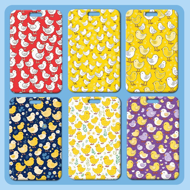 Cute Chick Card Holder lanyard ID Card Holder Subway Card Student Card ...