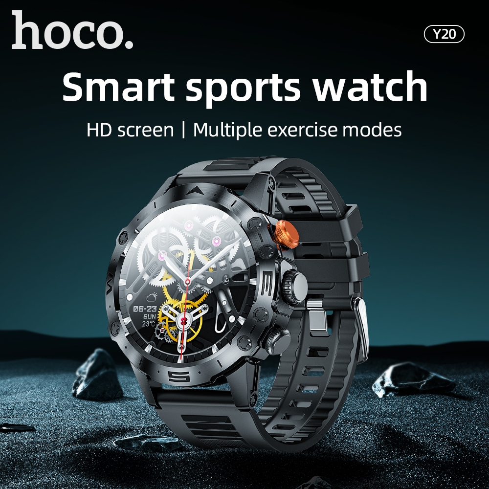 [Call Version] HOCO Y20 Smart Watch 1.53 inch Unisex Full Touch Screen ...
