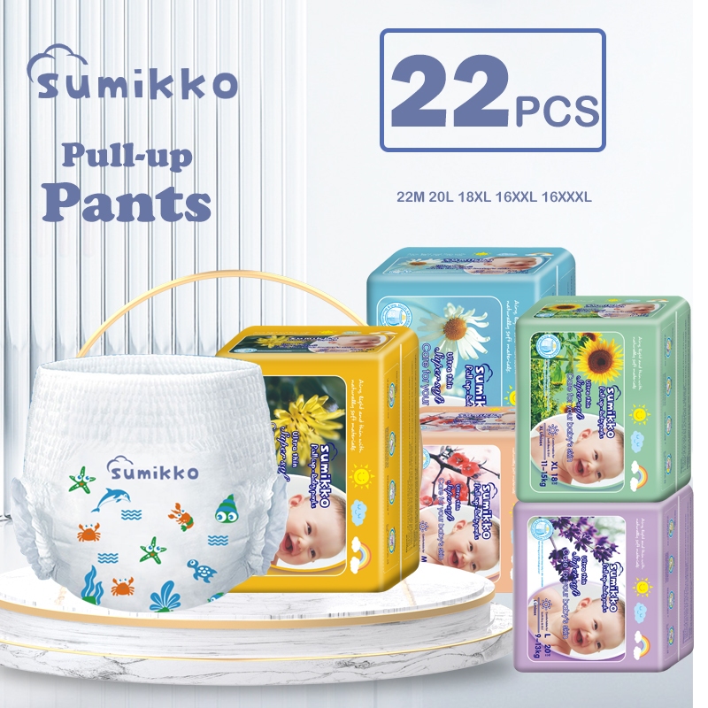Sumikko Baby Diaper Pants M-XXXL baby one diaper Pull Up baby diaper pants Breathable Ultra Thin ...