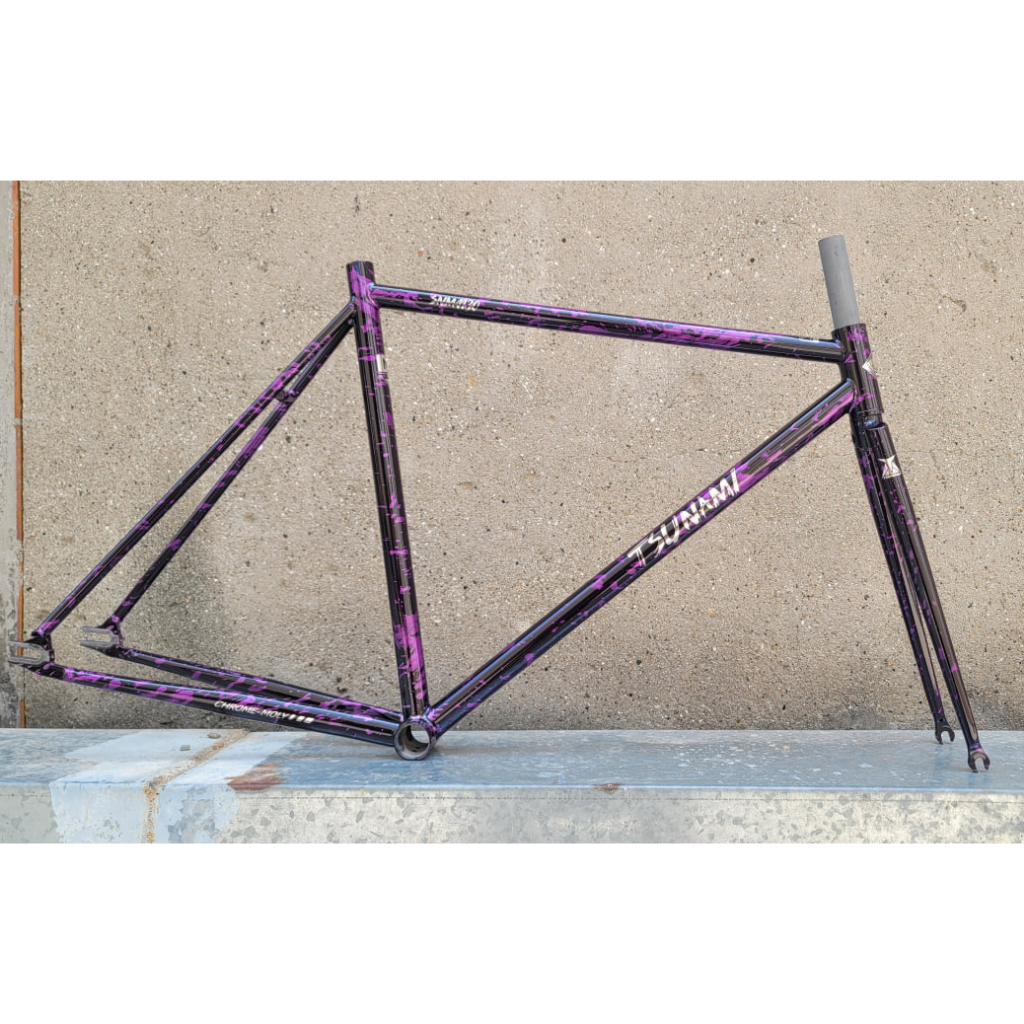 SNM4130 TSUNAMI CR-MO Fixed Gear Frame and Fork SNM Chrome Molybdenum ...