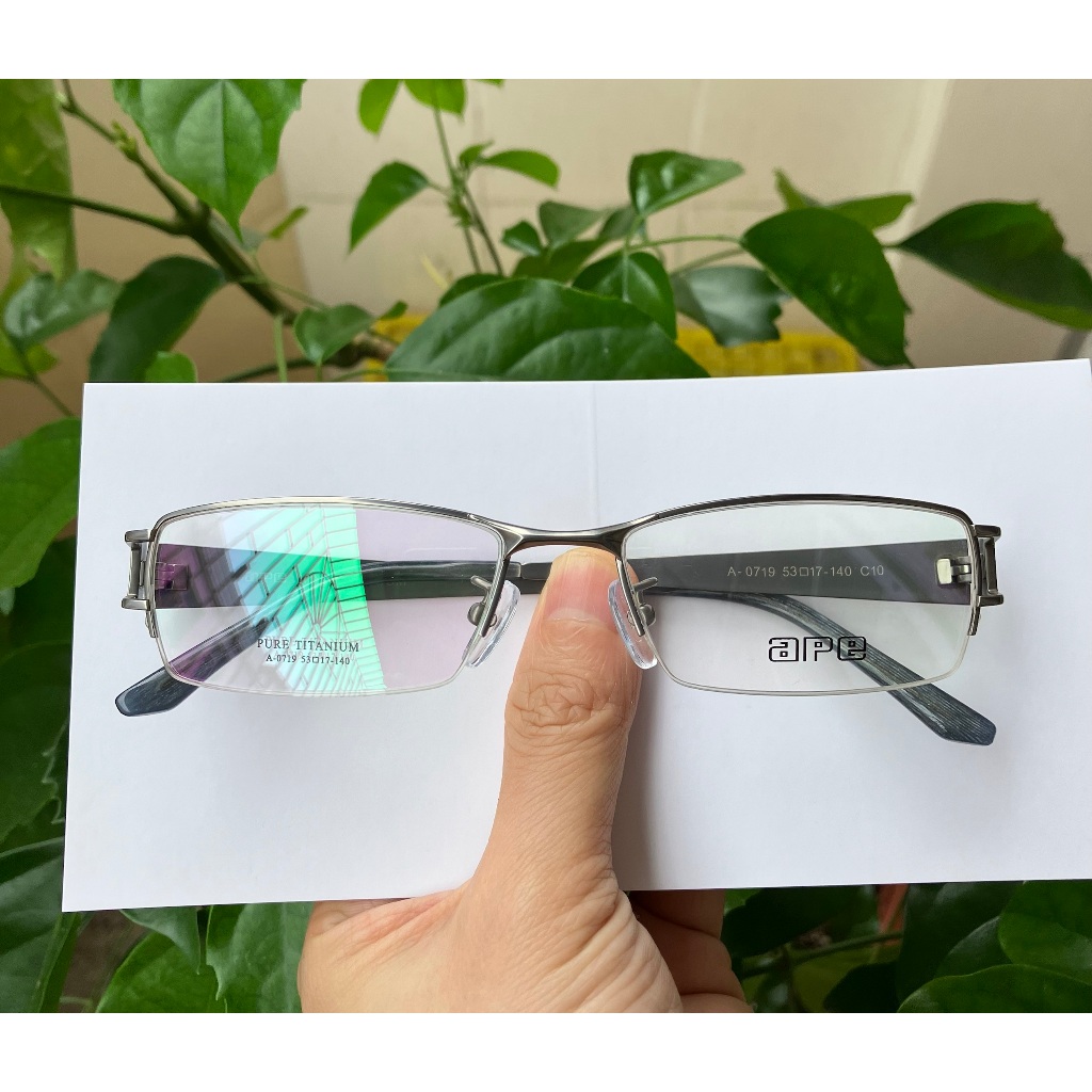 Teenage/Men Small Size Glasses Frames Memory Half Rim Pure Titanium ...