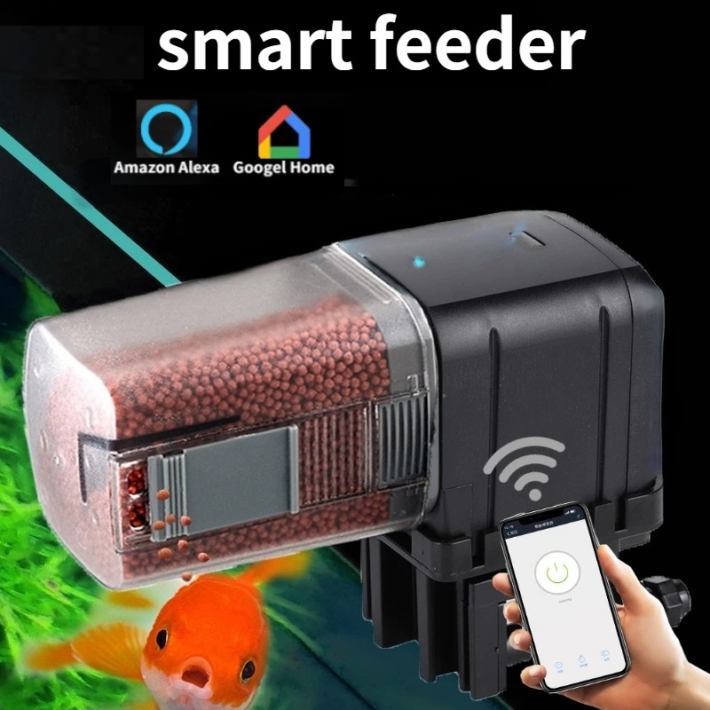 WiFi Intelligent Automatic Aquarium Fish Bowl Food Feeder USB Powered ...