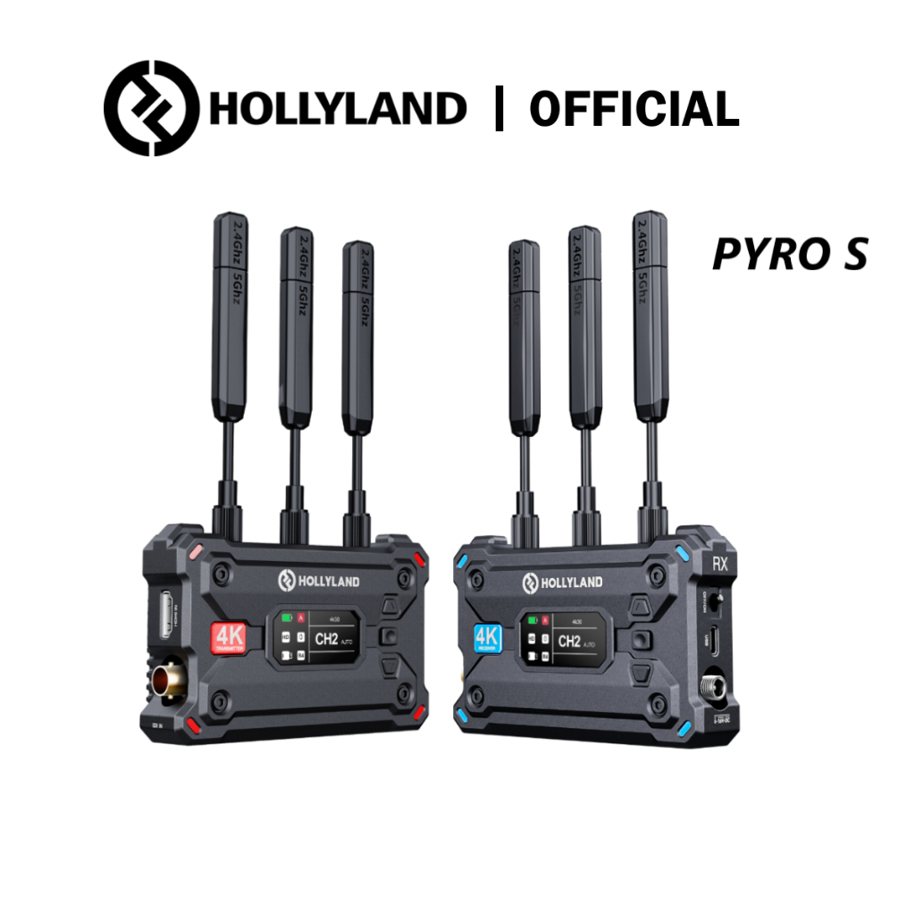 Hollyland PYRO S Wirless Video Transmission System for Camera 400m Range 0.05s Low Latency 1TX ...