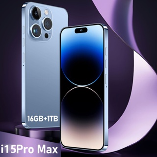 New I15 Pro Max 6.8-inch Android smartphone 16GB+1TB smartphone with beauty camera GPS dual SIM ...