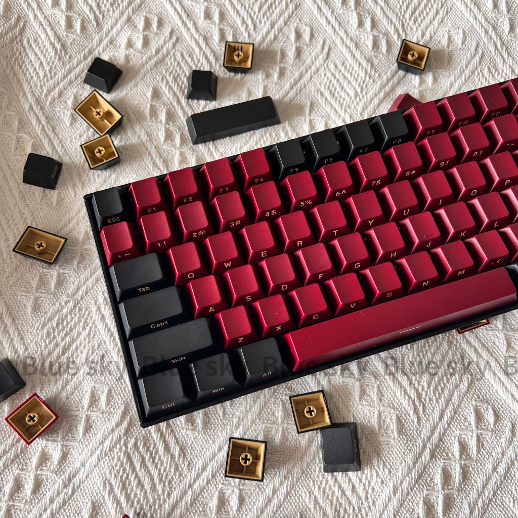 GMK Red Samurai keycap side fonts opaque Double shot/Cherry profile ...