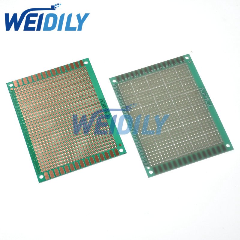 2PCS Sided HASL 2.54MM universal board spacing 7 * 9CM breadboard full ...
