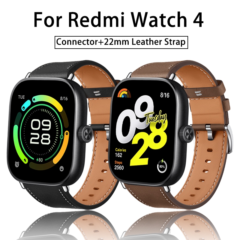 For Xiaomi Redmi Watch 4 Leather Strap 22mm Fashion Women Men ...