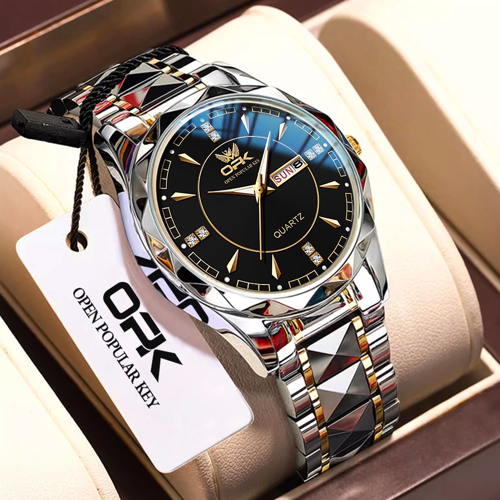 OPK Watch For Men Waterproof Stainless Steel With Box Original Quartz ...