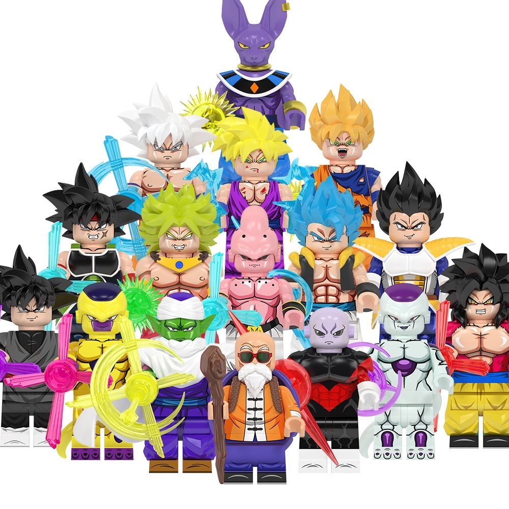 WM6178 Dragon BALL Building Blocks Son Goku Gogeta Vegeta Frieza ...