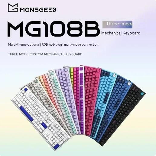 Monsgeek Mg108b Mechanical Keyboard Tri Mode Bluetooth Wireless 108 ...