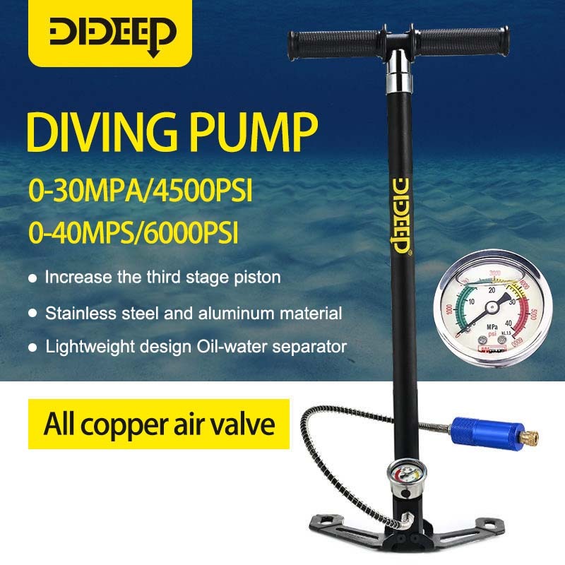DIDEEP High Pressure Air Pump Professional Submersible Air Pump Manual ...