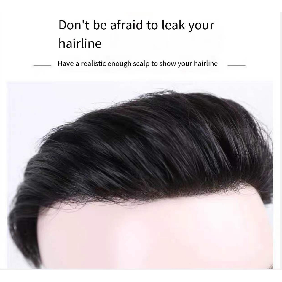 Men and women's forehead hairline repair paste real hair point button ...