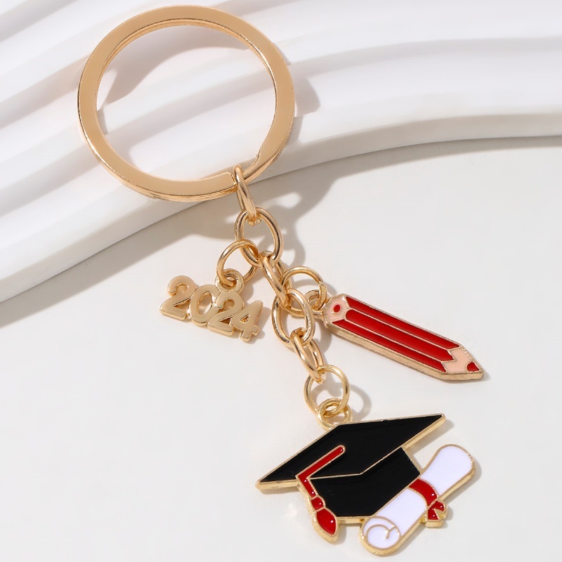 2024 Learning Keychain Pen A+ Keyring Graduation Cap Keychain ...