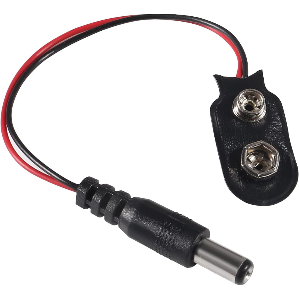 1pcs 2.1 x 5.5 mm Male DC Power Plug 9V Battery Button Connector ...