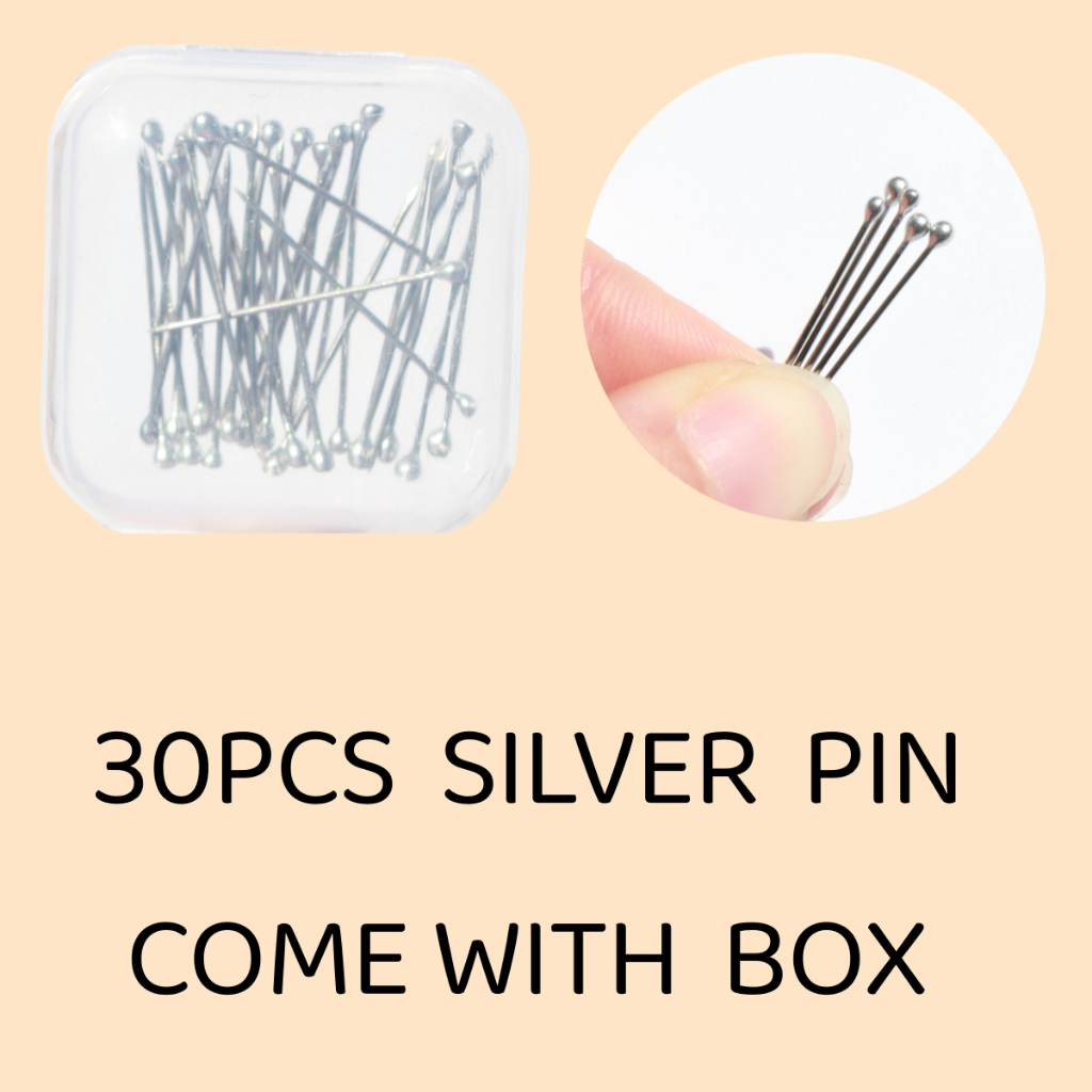 Stainless Steel Pin (Micropin) with free box - 30pcs | Shopee Philippines