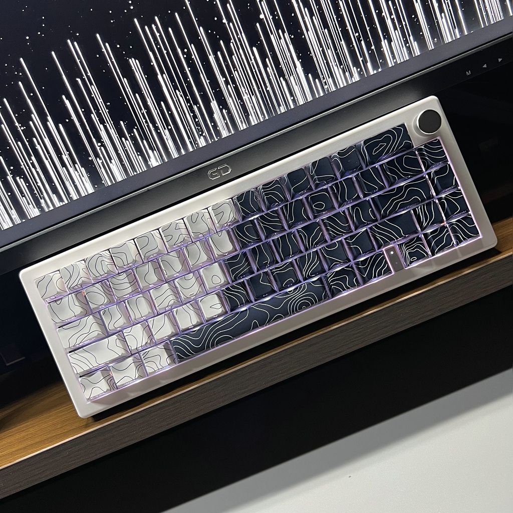 Contour Keycaps Side Shine Through PBT Dye-sub Cherry Profile Keycap ...