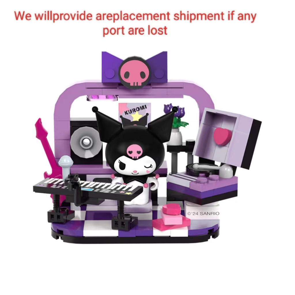 Miniso Sanrio family life styles series building blocks | Shopee ...