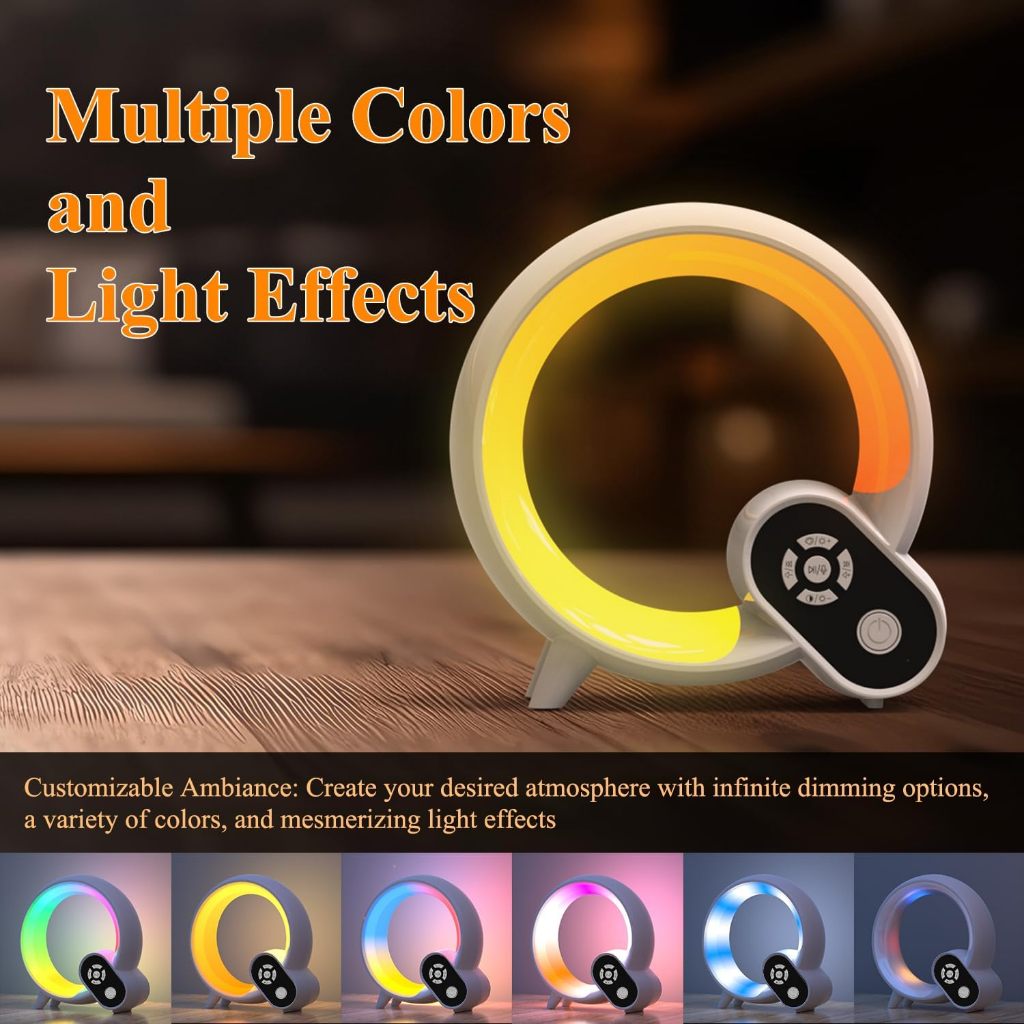 12Colors RGB Neon Night Lights Music Player Smart Atmosphere Lamp ...