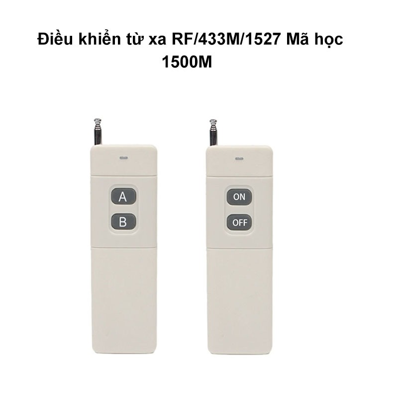 1500m Long Distance Wireless Remote Control 433MHZ Learning Code 1527 ...