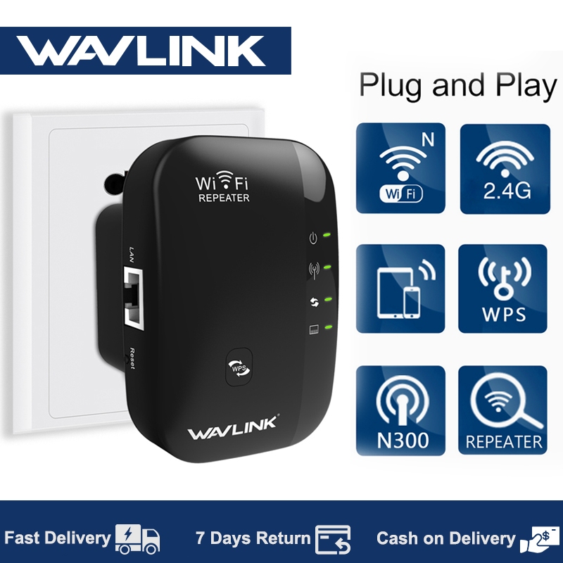 Wavlink Wi-Fi Signal Amplifier Booster 300Mbps Wireless Repeater ...