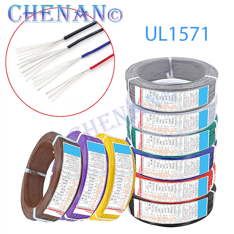 1 Meter UL1571 Electrical Wire Flexible Stranded Cable Copper Tinned 26awg 28awg 30awg 32awg ...