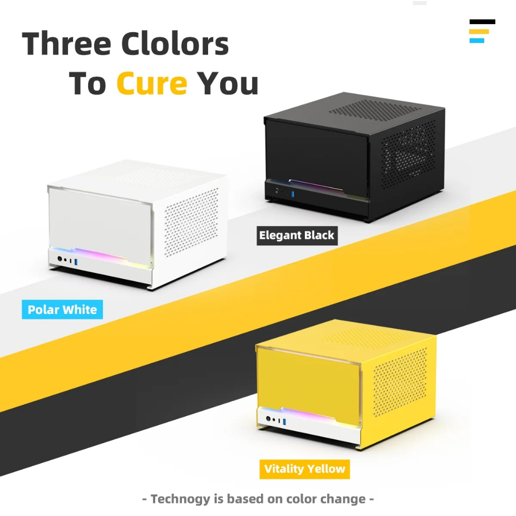 E24T Energy_11L Desktop-class Mini-ITX Case 255mm GPU Straight-in ...