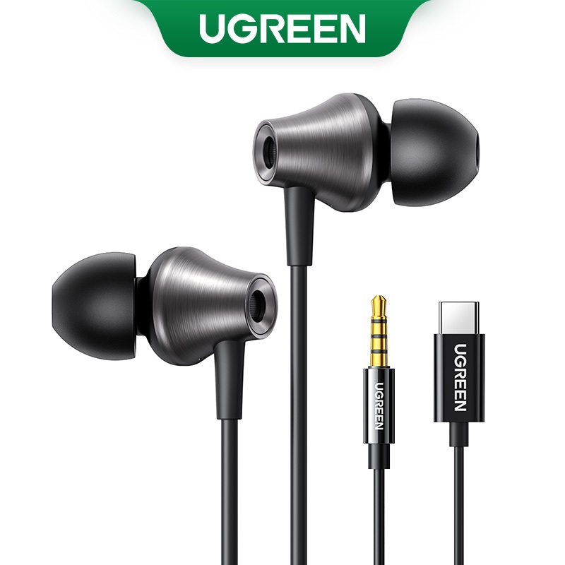 UGREEN 3.5mm USB Type C Wired Earbuds with Microphone, Wired Earphones ...