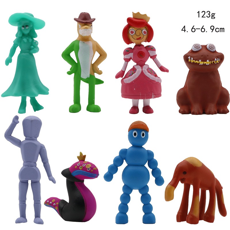 8Pcs/Set The Amazing Digital Circus 2 Figures Gummigoo Princess Model ...