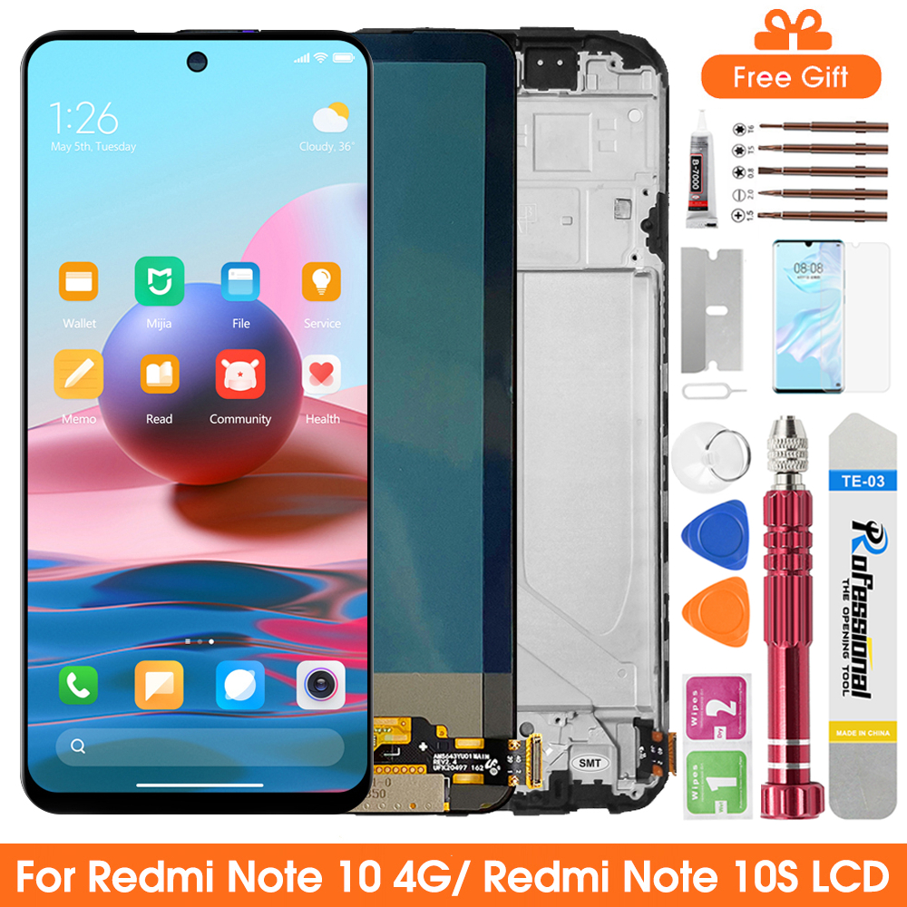 Super AMOLED For Xiaomi Redmi Note 10 4G/Note 10S/POCO M5S LCD Display ...