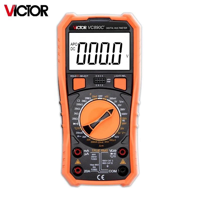 VICTOR VC890C+ Digital Multimeter 2000 Counts Manual Range True RMS ...