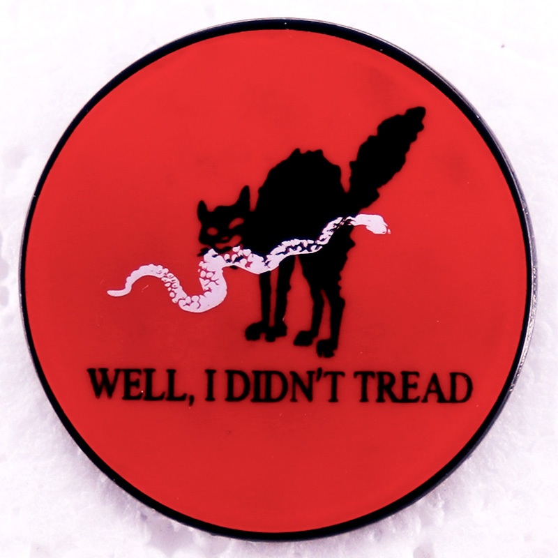Gadsden Anarchist flag Don't Tread on Me Enamel Pin well i didn't tread ...