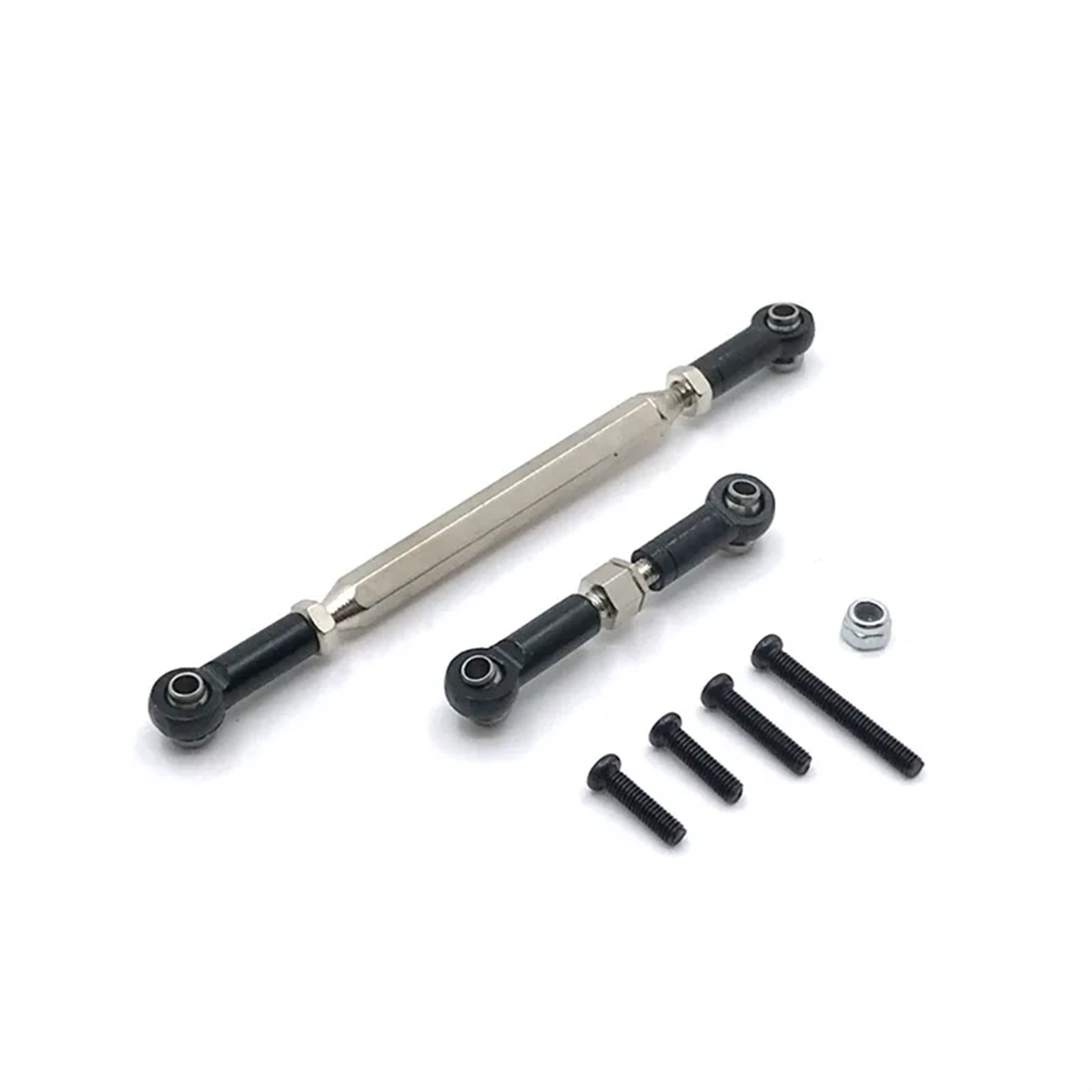 Metal Adjustable Steering Linkage Servo Link Pull Rod Connecting Rod ...