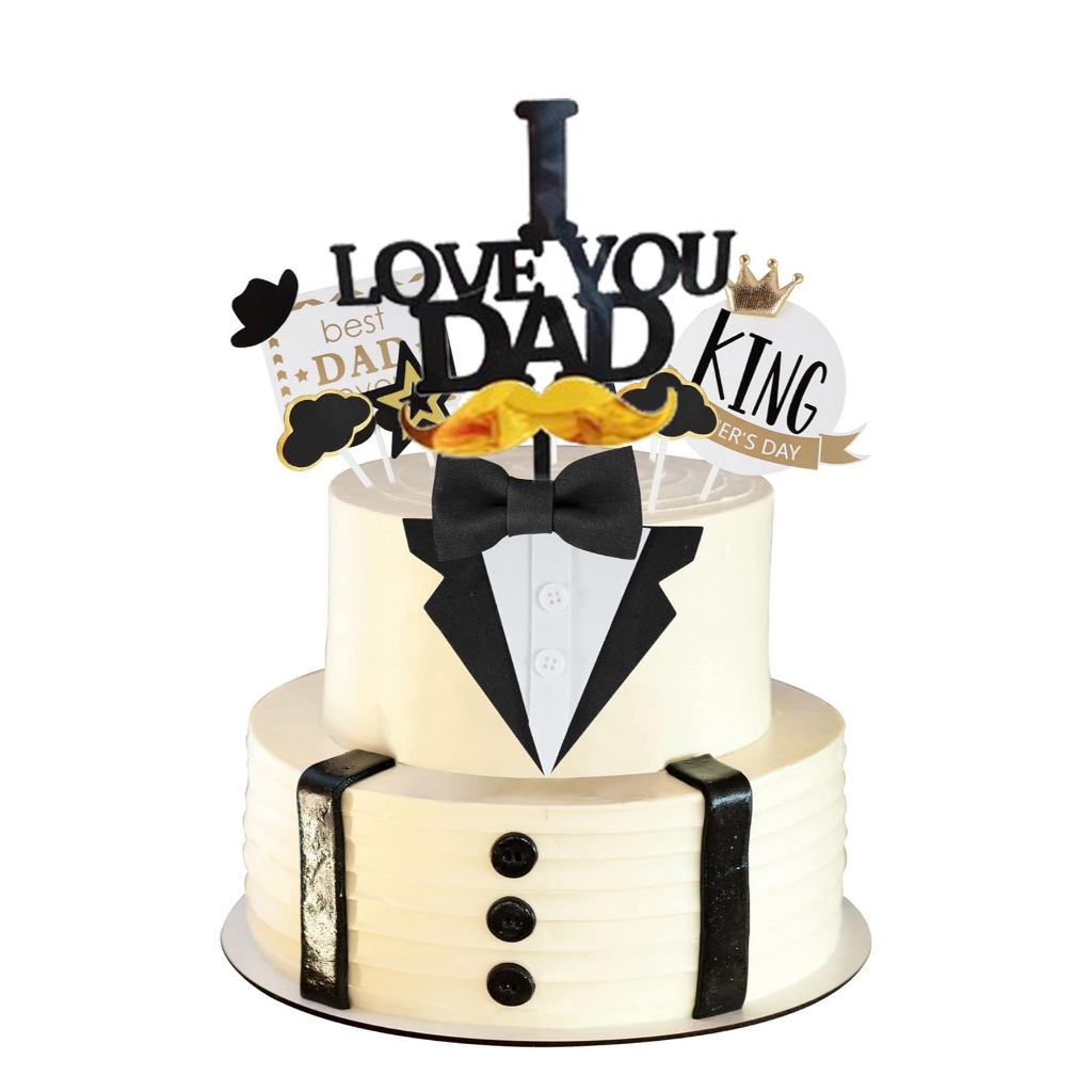Happy Father's Day Cake Topper Best Daddy Father's Birthday Cupcake ...