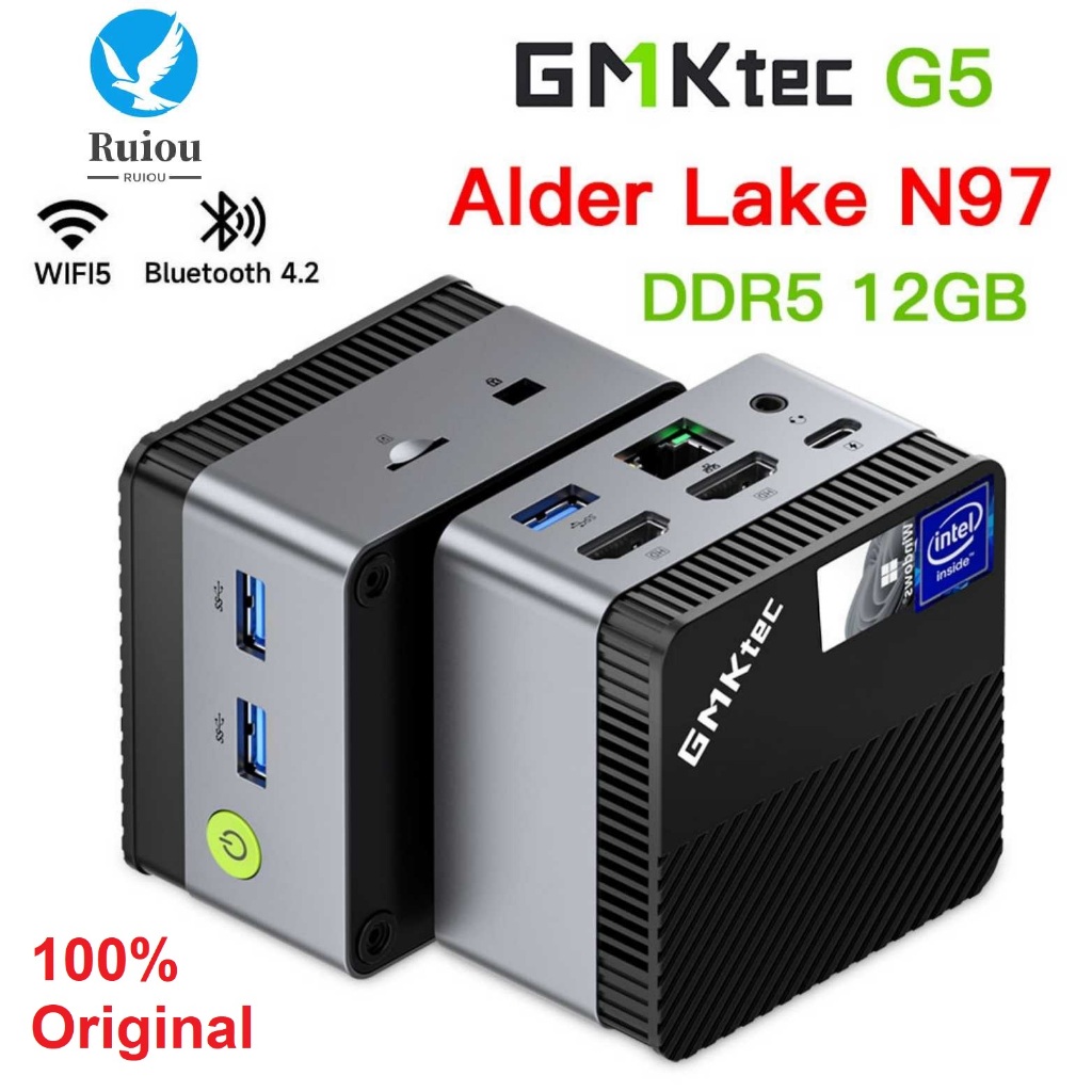 GMKtec G5 Intel Alder Lake N97 Mini PC Windows 11 Pro Desktop DDR5 ... GMKtec G5 Intel Alder Lake N97 Mini PC Windows 11 Pro Desktop DDR5 ...