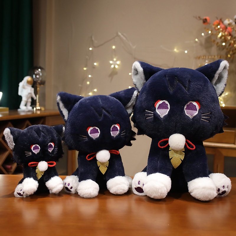 Cod GENSHIN IMPACT SCARAMEOW SASHIN Doll Large Cat Plush Toy Game Cat ...